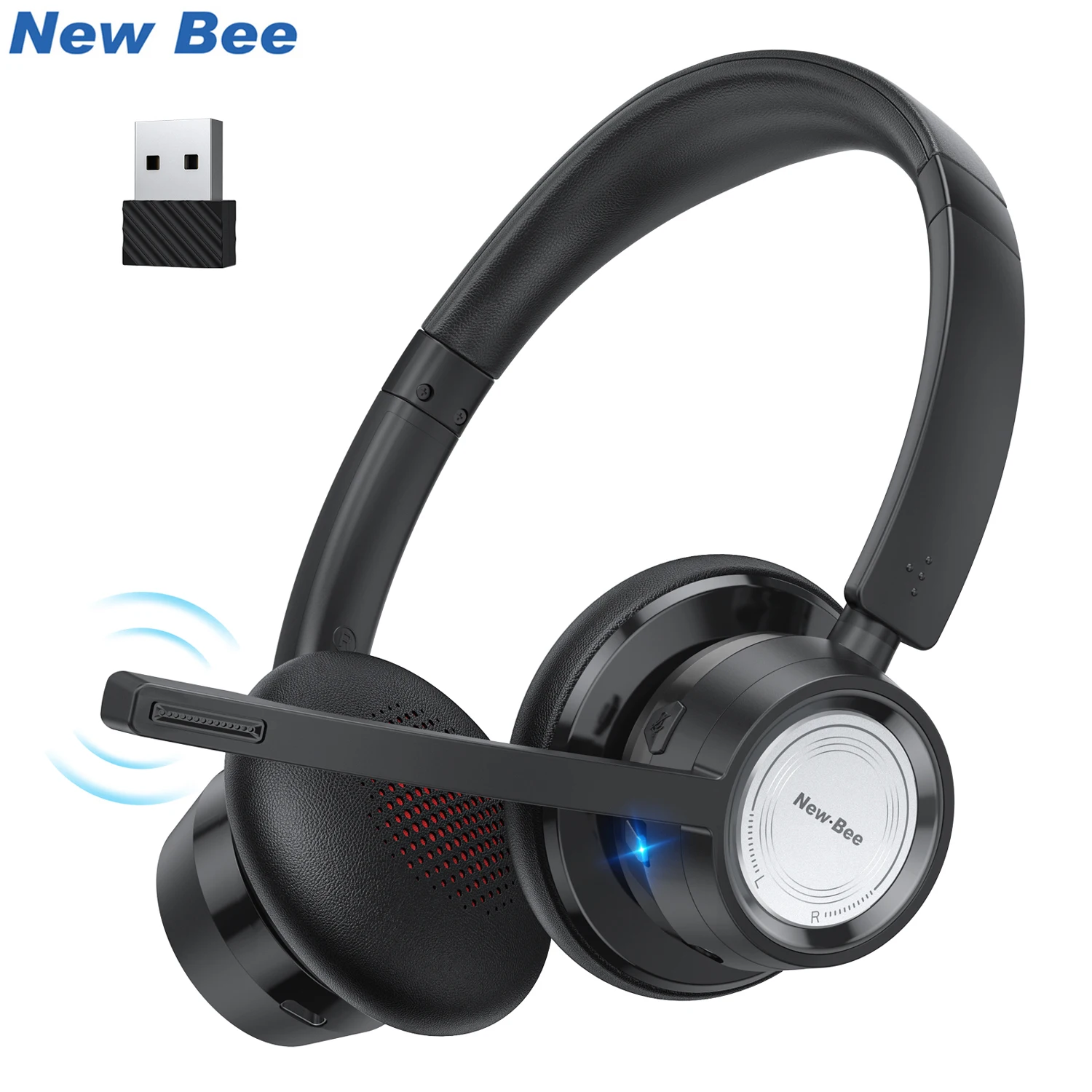 Bluetooth Headphones Mic Bee | Bluetooth Headset New Bee | Headphones ...
