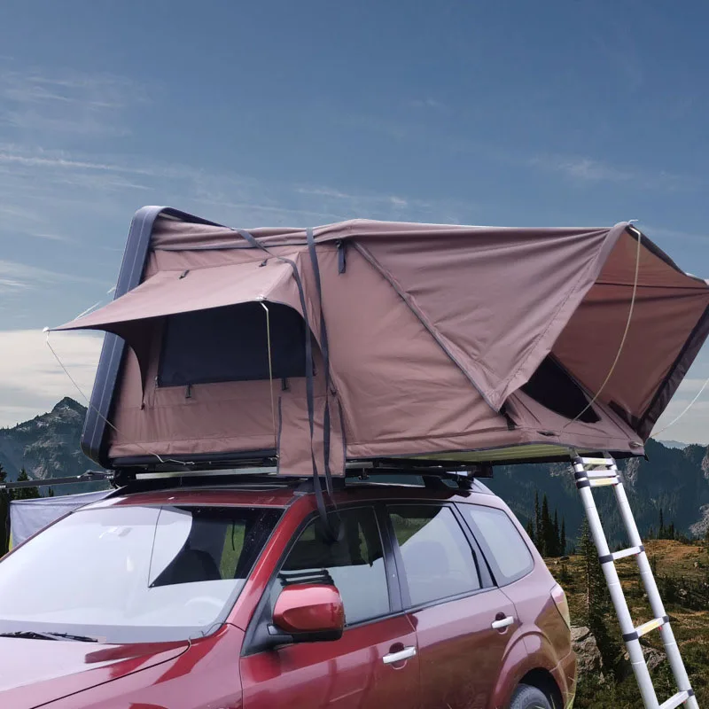 Camping-Rooftop-Tent-Hard-Shell-Tent-for-Outdoor-Hiking-Foldable-Side ...