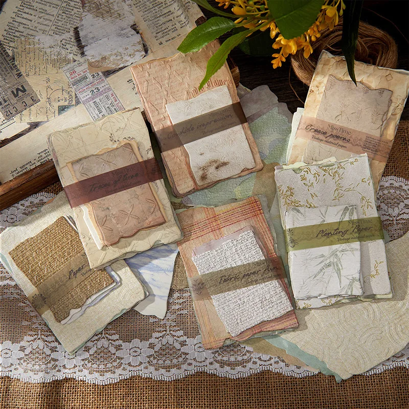 28 pcs Creative retro art material paper INS styles DIY decoration ...