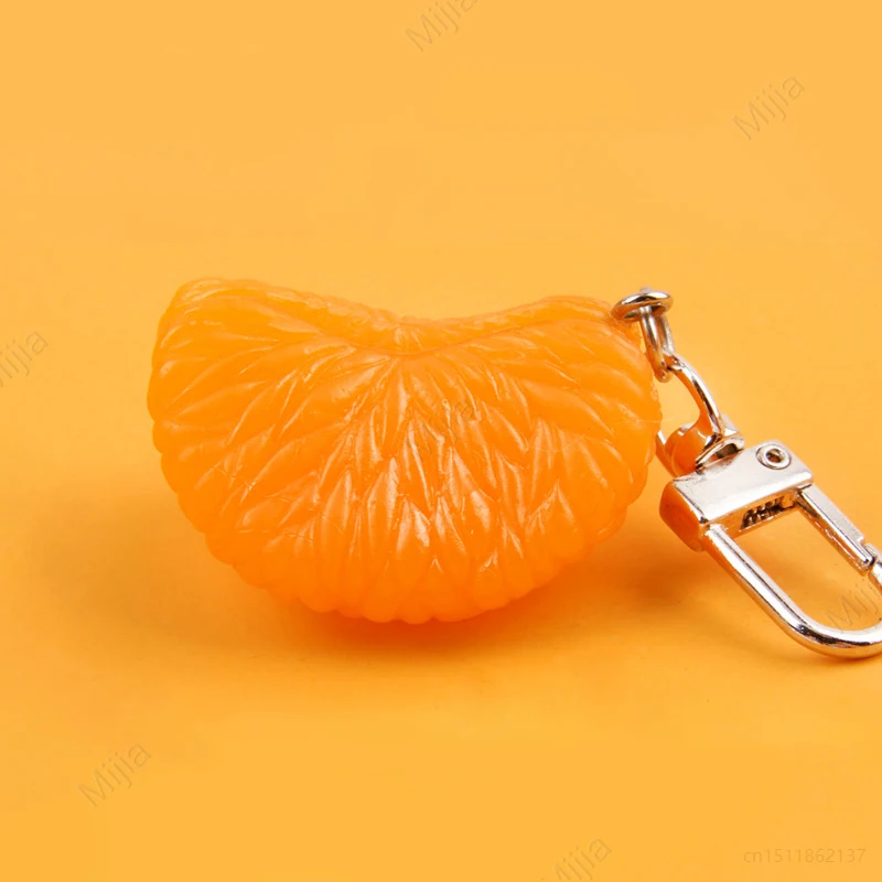 Simulated-Orange-Petal-Keychain-PVC-Fruit-Pulp-Key-Chains-Bag-Hanging ...