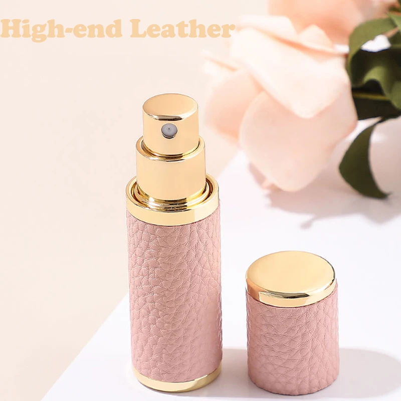 High-end-Leather-Luxury-5ml-Refillable-Perfume-Atomizer-Portable-Travel ...