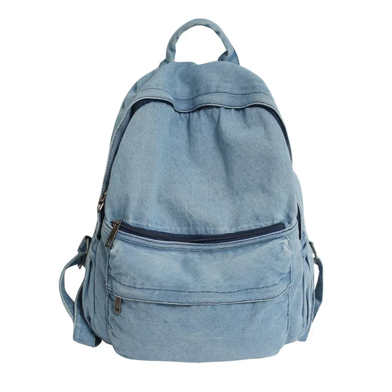 Vintage-Washed-Denim-Women-Backpack-Trend-Canvas-College-Backpack ...