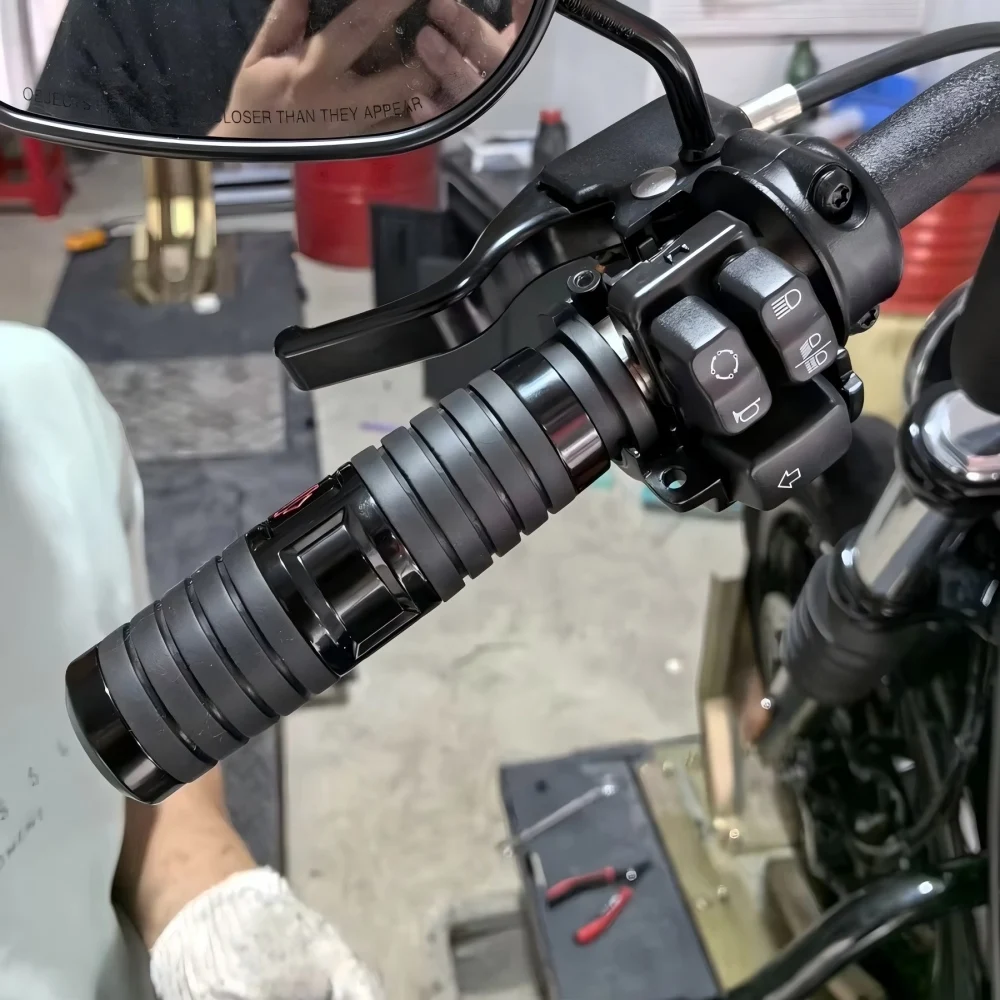 Motorcycle Handle Grips 1'' For Harley Touring Street Glide Dyna ...