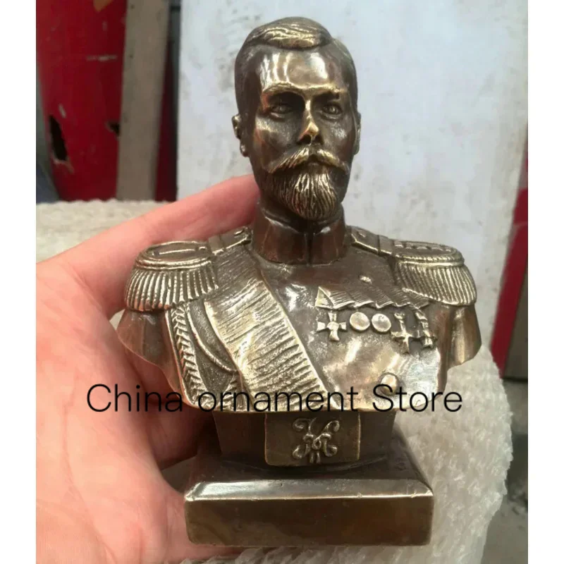 12CM-Russian-Tsar-NICHOLAS-II-bust-statue-5-H-bronze-statue-15cm ...