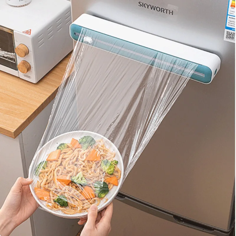 1-3Pcs-Plastic-Wrap-Dispenser-Cling-Film-Dispenser-Cutter-Saran-Wrap ...