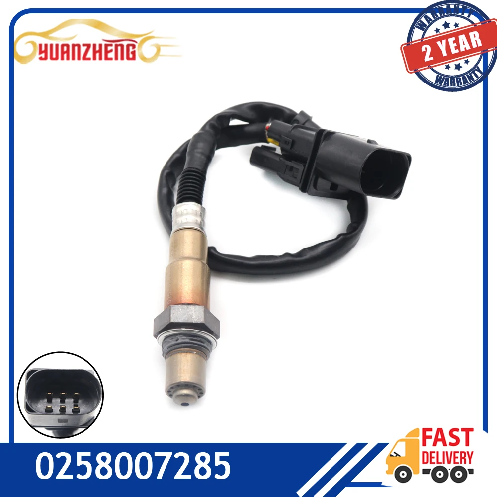 Car Lambda O2 Oxygen Sensor 0258007285 0 258 007 285 For AUDI A3 A8 for ...