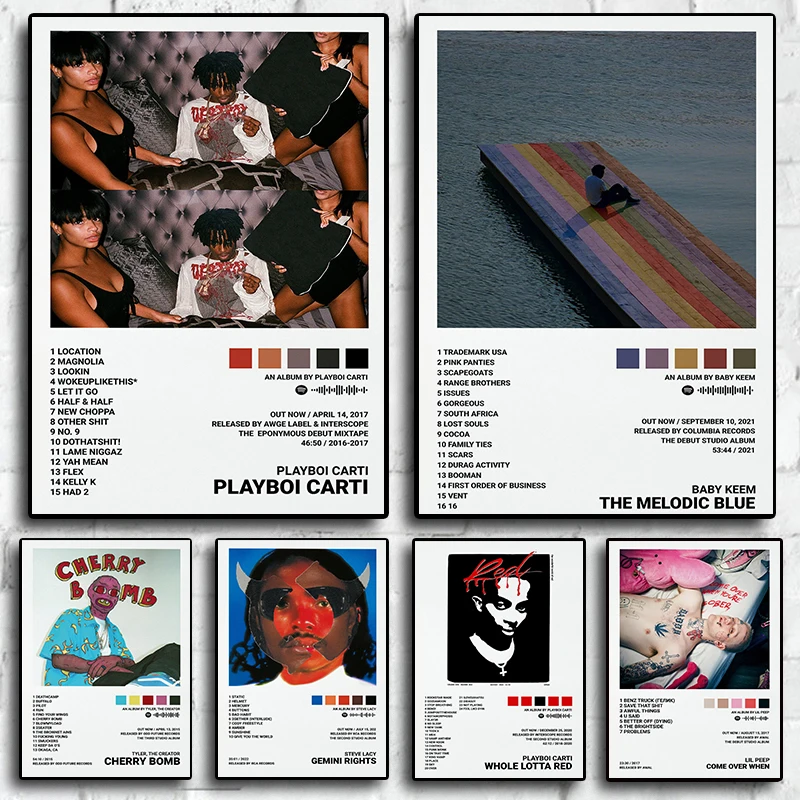 Musik-album-drucken-Poster-Playboi-Carti-Lil-Peep-Hip-Hop-S-nger-Stern ...