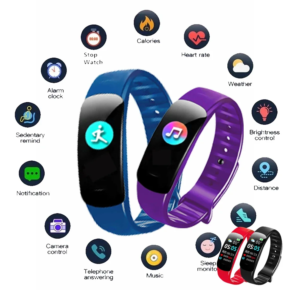 New-Health-Tracking-Exercise-Heart-Rate-Blood-Pressure-Monitoring ...