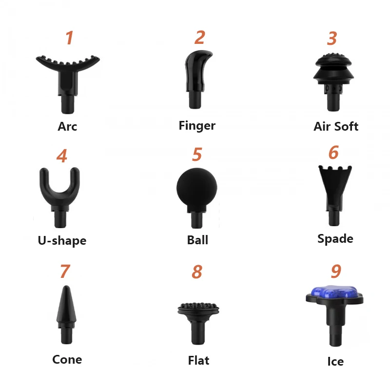 12MM Mini Fascia Gun Massage Head Universal Type