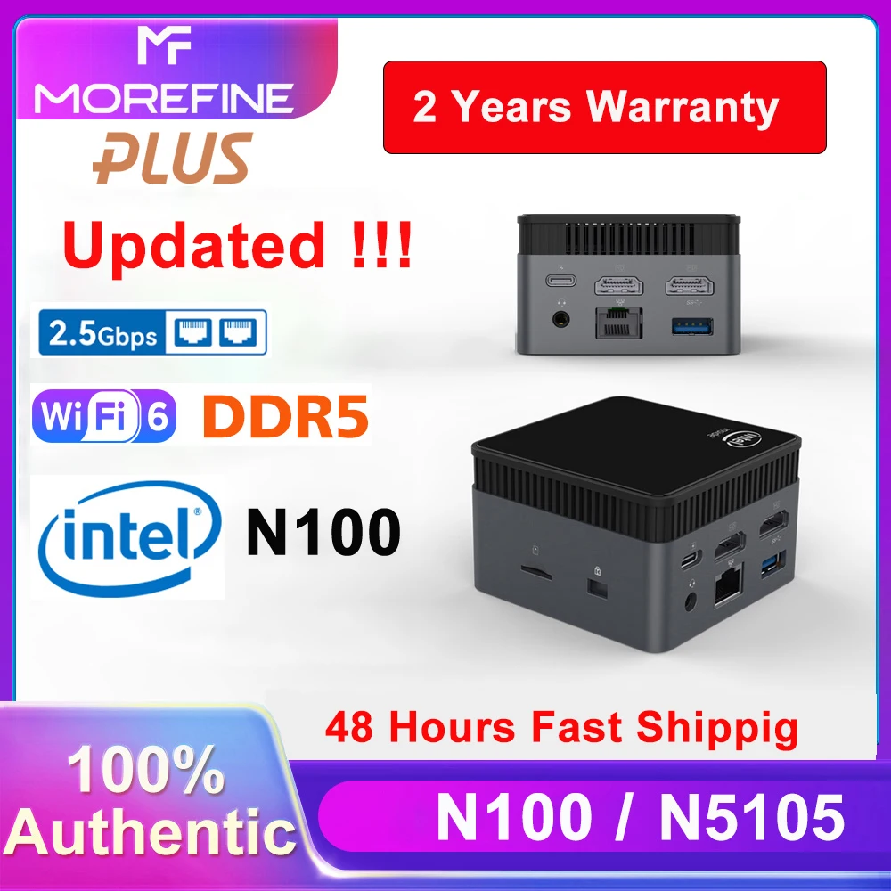 MOREFINE M6S 미니 PC, 인텔 12 세대 N100, 12G DDR5, 512GB, 1TB, 윈도우 11 게임용 컴퓨터, 4K, 60Hz HDMI, 휴대용 미니 ...