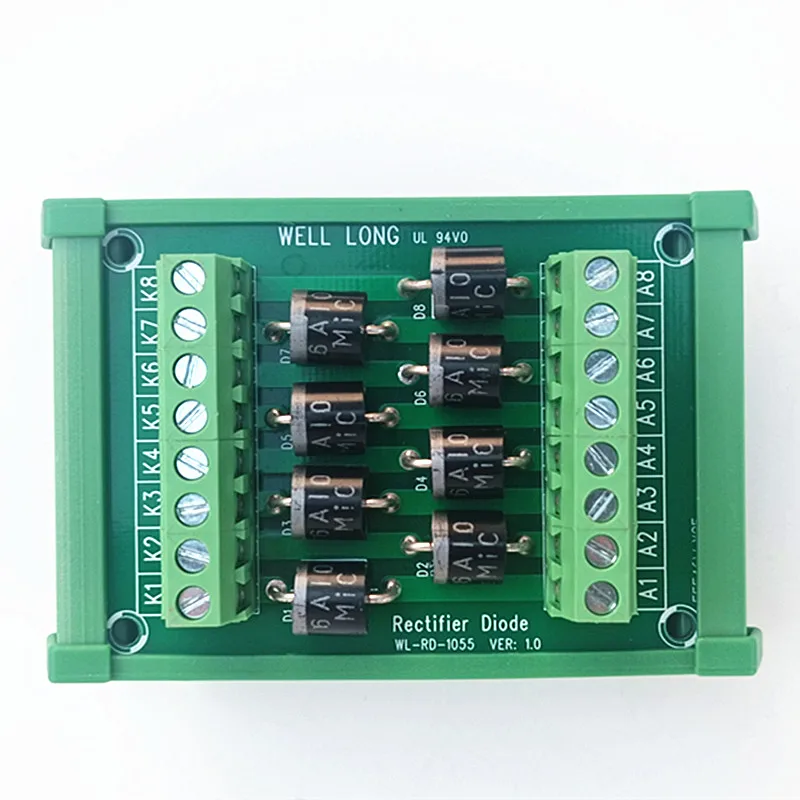 DIN Rail Mount 8 Individual 6A10 Diode Module 6A 1000VDC . - AliExpress 13