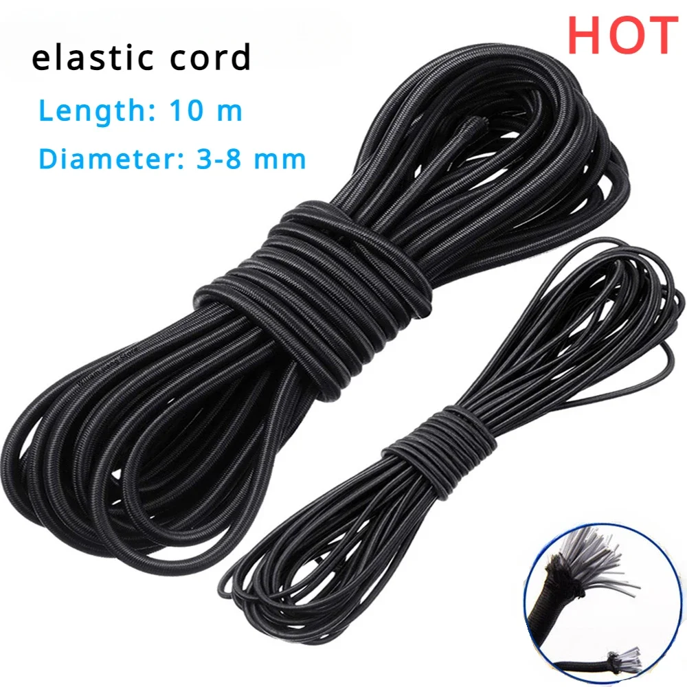 3-4-5-6-8MM-Elastics-Rope-Black-Rubber-Bands-Strong-Sewing-Elastic-Cord ...