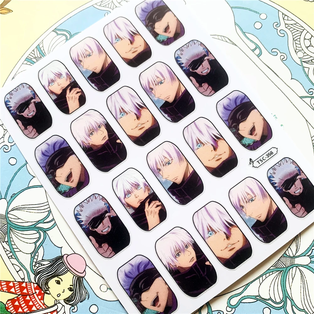 TSC-356-Japanese-hot-blooded-anime-cartoon-characters-3D-Back-glue-Nail ...