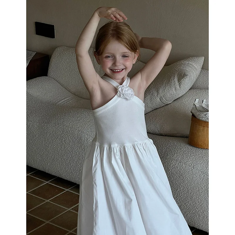 New-Children-Girl-Elastic-Spaghetti-Strap-Dress-Kid-Girl-s-Spanish ...