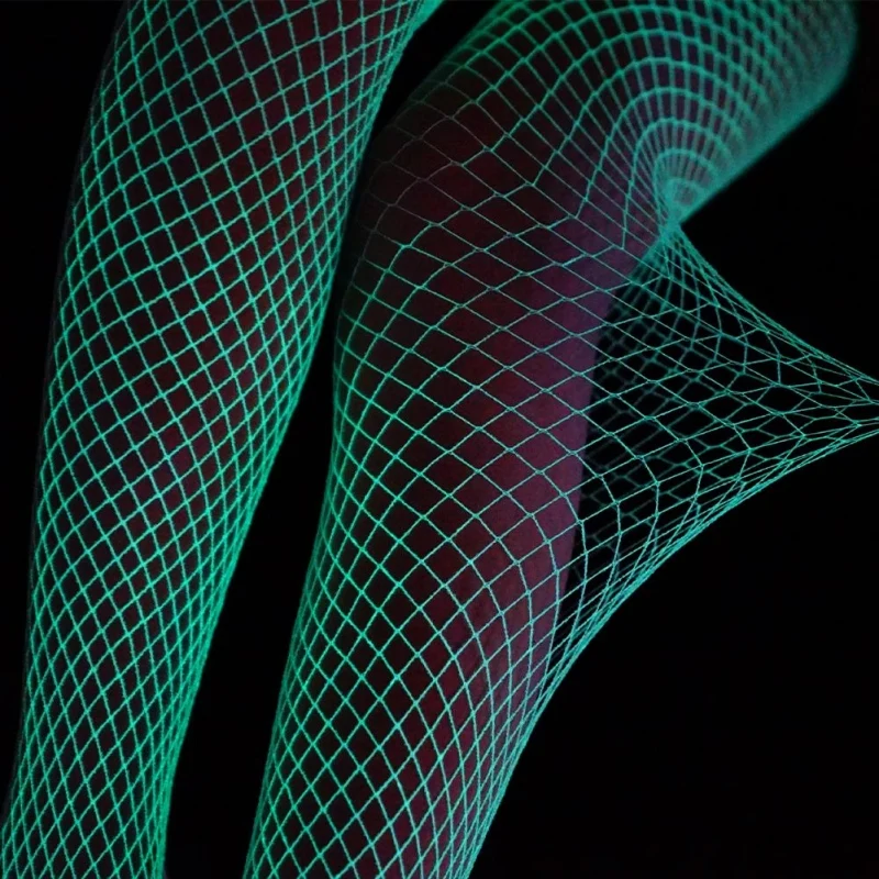 Glow-In-the-Dark-Hollow-Out-Mesh-Fishnet-Pantyhose-Seductive-Pole-Dacne ...