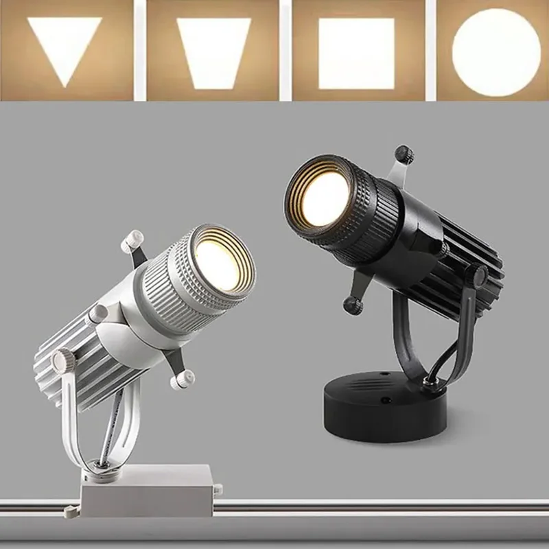 Led-Ceiling-Light-Adjustable-Aperture-Variable-Mode-COB-Spotlight-10w ...