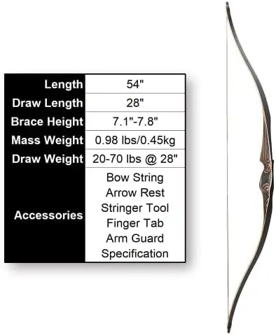 Reflex Deflex Longbow Laminated
