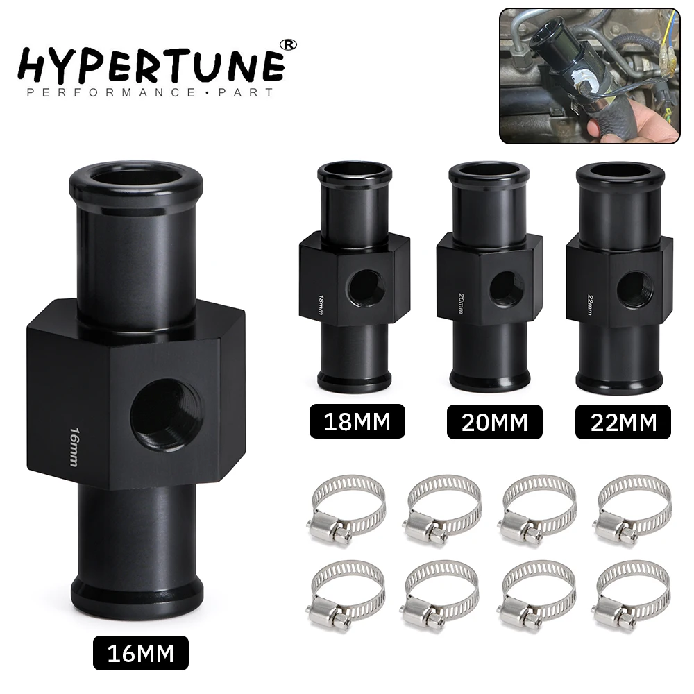 Black Water Temp Gauge Radiator Temperature Water Temp Joint Pipe ...