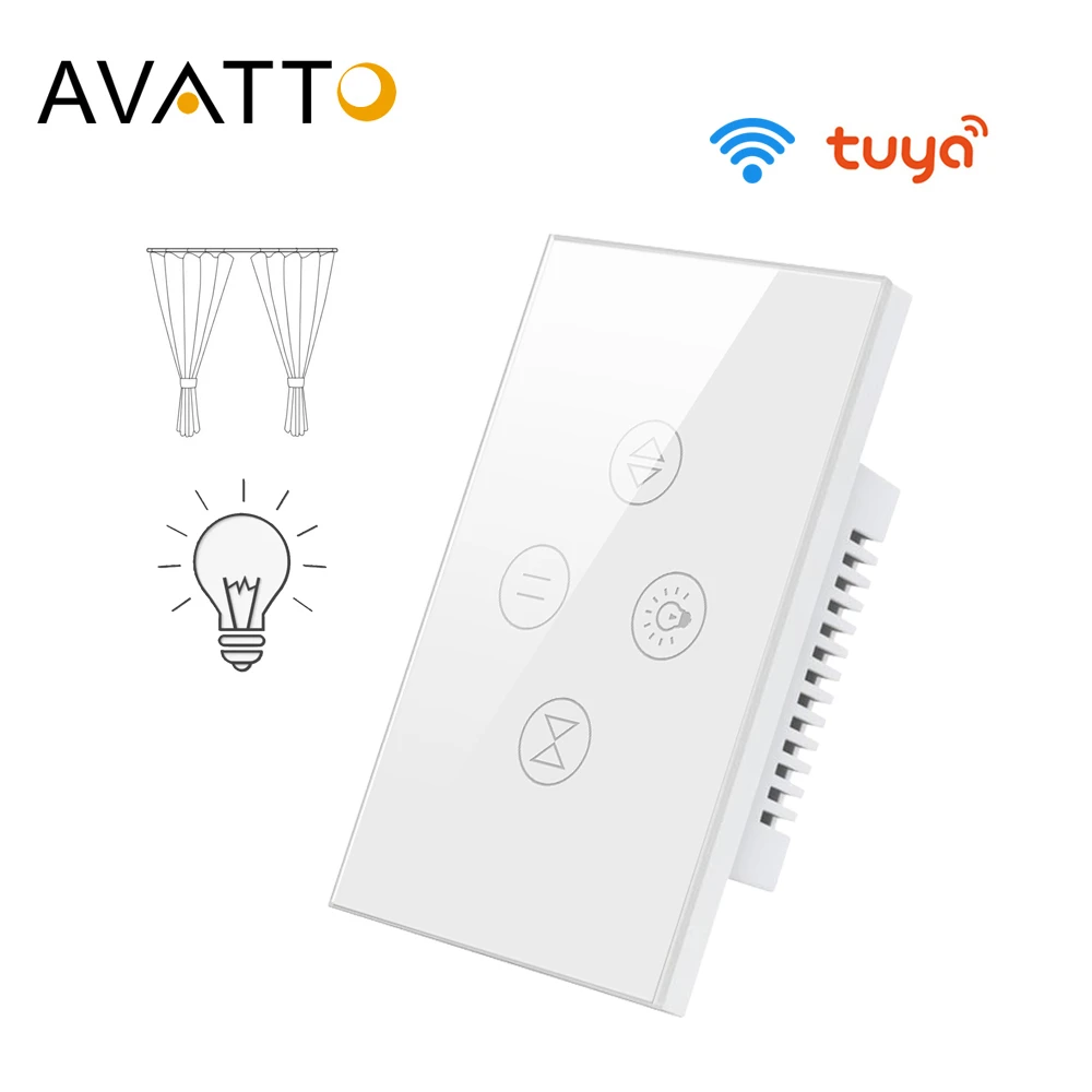 AVATTO Tuya WiFi Curtain Light Switch For Electric Motor Roller Shutter ...