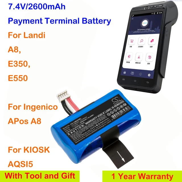 Payment Terminal Battery Ip604355-2p For Castles , 43% OFF