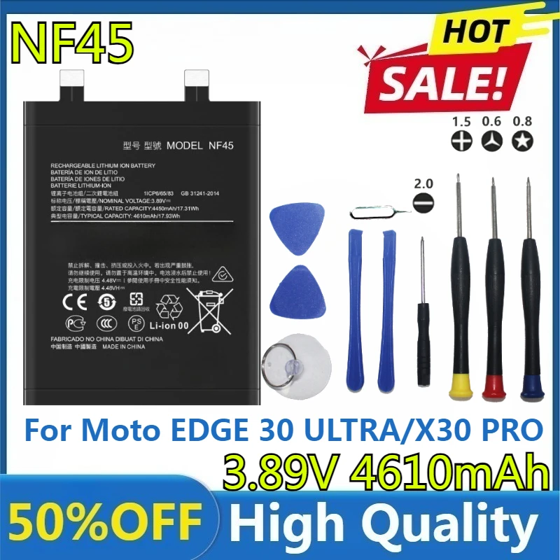 بطارية جديدة NF45 4610mAh 3.89V عالية الجودة NF45 لبطاريات بطارية Moto ...