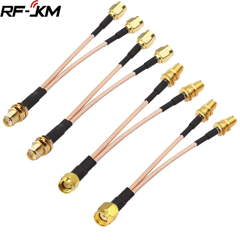 SMA-to-2X-SMA-Male-Female-Y-Type-Splitter-Combiner-Jumper-Cable-Pigtail ...