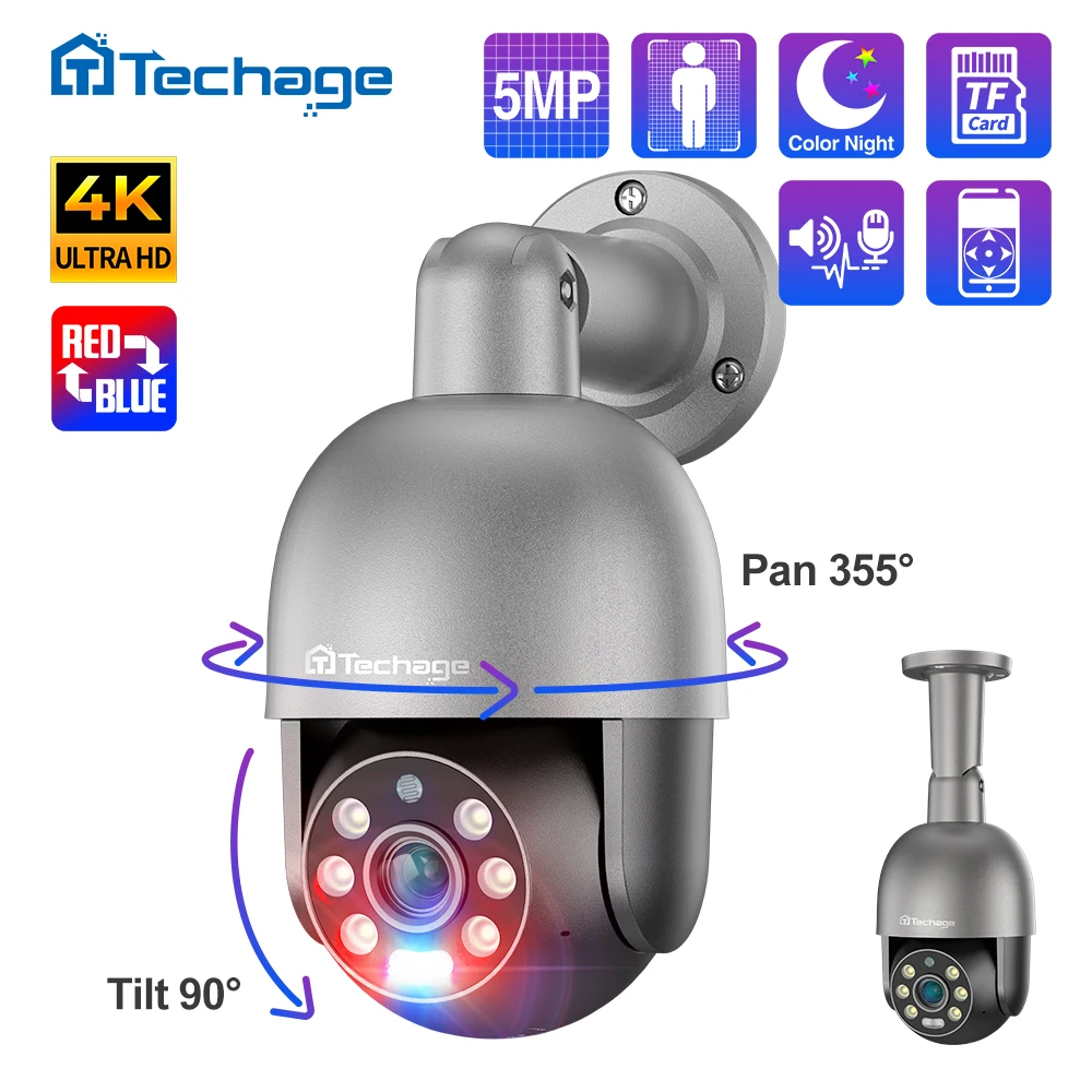 Techage-4K-8MP-5MP-PTZ-Security-POE-IP-Camera-CCTV-Surveillance-Video ...
