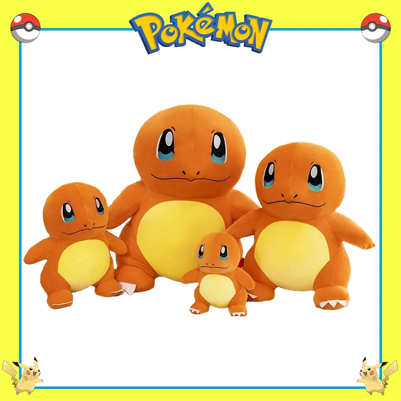 Big Size 60cm Pokemon Charmander Plush Stuffed Toys Japan Anime Cartoon ...