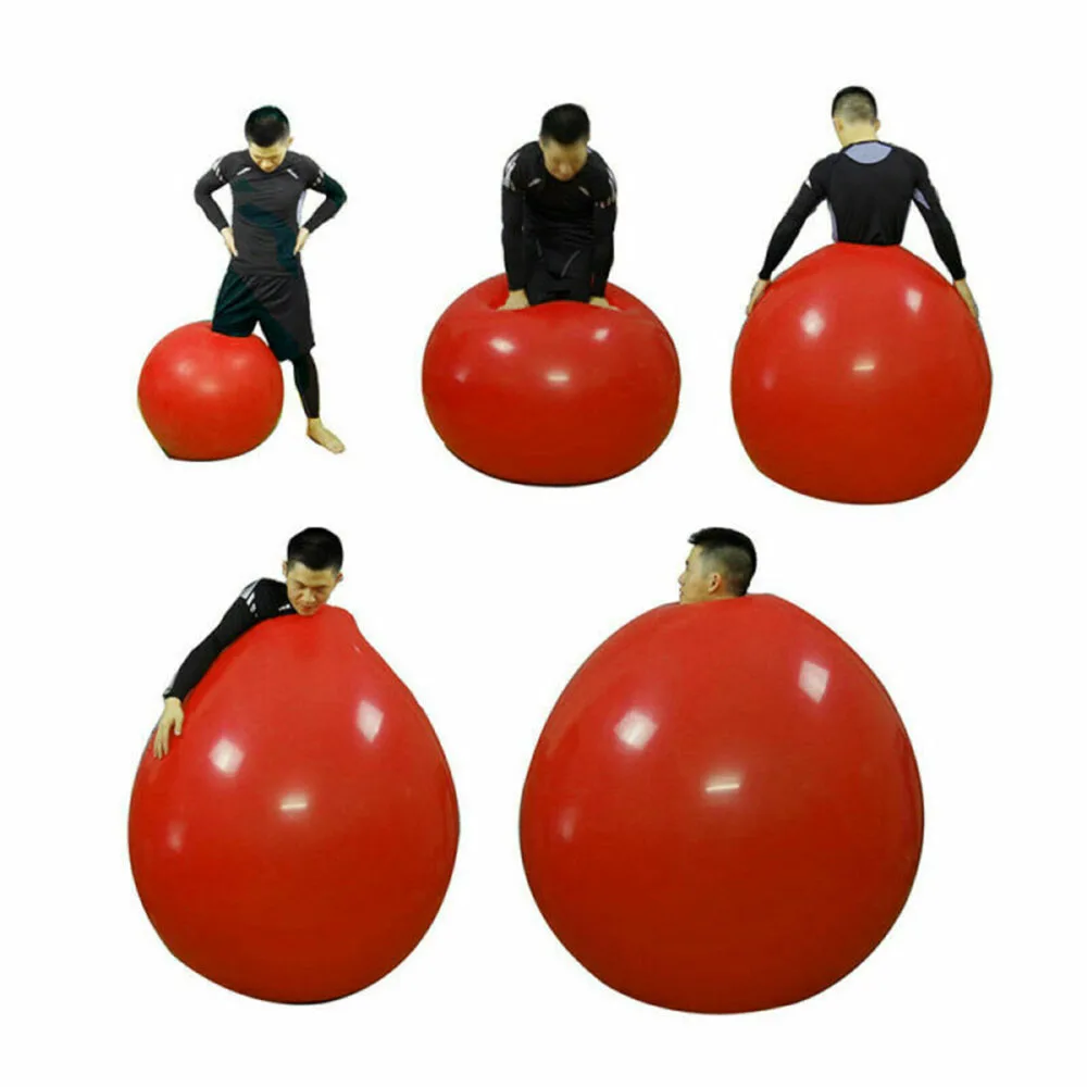 2Pcs 72 Inch Latex Balloon Giant Human Egg Balloon Round Funny Game ...