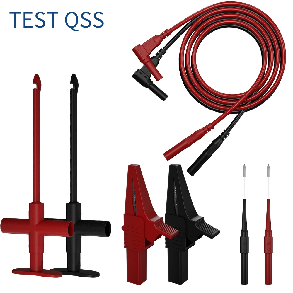 QSS 8pcs Electrical Multimeter Test Leads Set with Alligator Clips ...