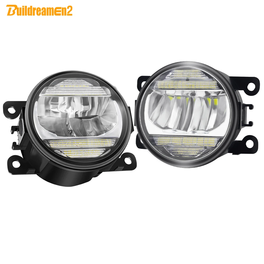 2in1 Car Led Fog Light Assembly Drl Daytime Running Lamp 30w 8000lm For ...