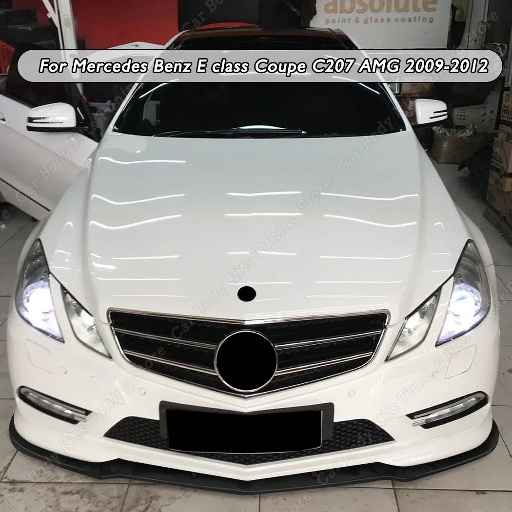 Front Bumper Splitters Body Kit Diffuser Spoiler For Mercedes Benz E ...