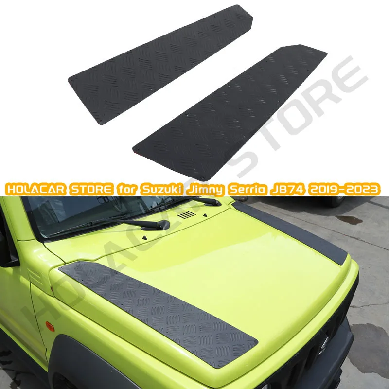 2pcs Engine Hood Guard Plate Panel Cover Trim for Suzuki Jimny JB74 ...