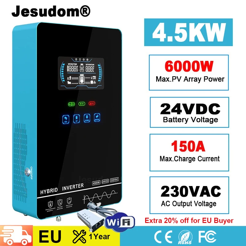 4500W-MPPT-Hybrid-Solar-Inverter-24VDC-to-230VAC-Built-in-150A-Solar ...