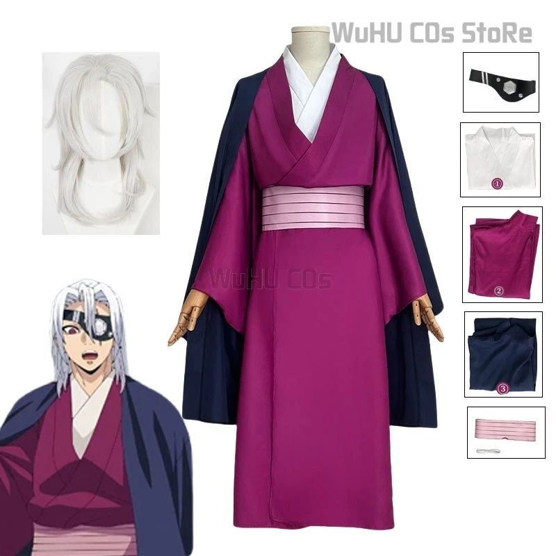 Anime Demon Cosplay Slayer Uzui Tengen Cosplay Costume Kimono Cape ...