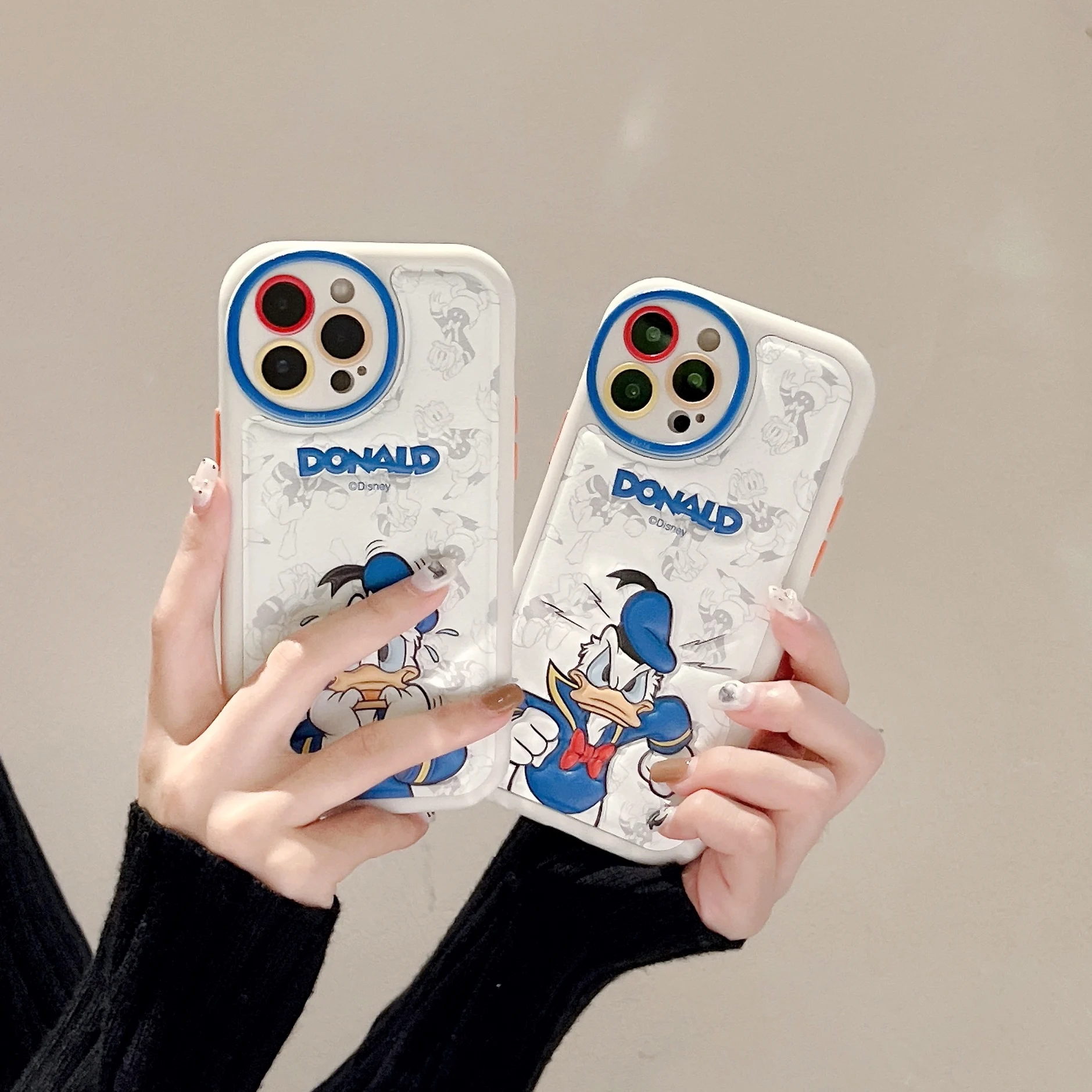 Disney-3D-Faux-Leather-Print-Donald-Duck-Phone-Cases-For-iPhone-15-14 ...