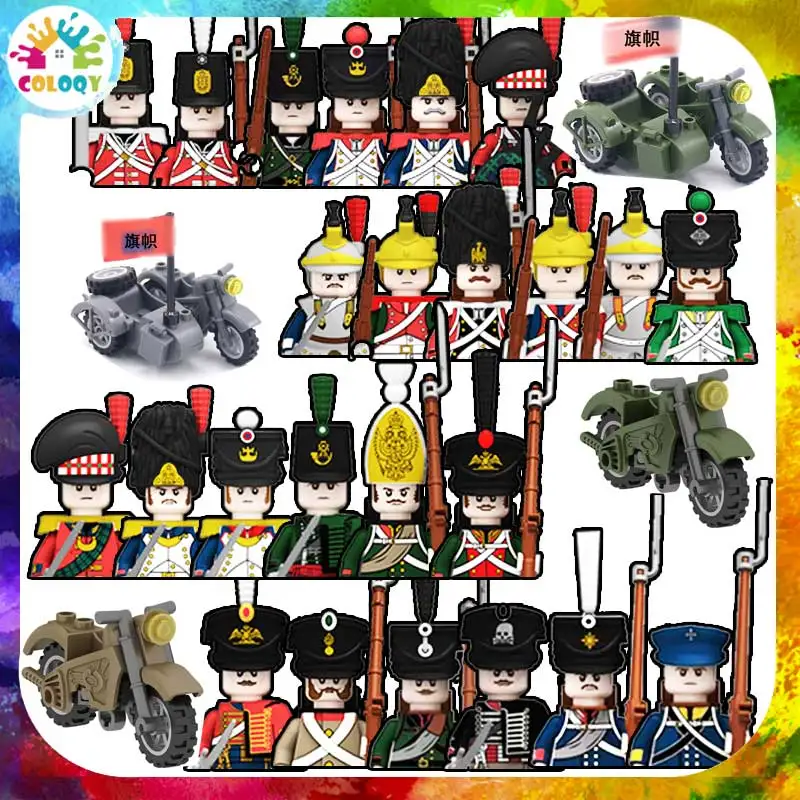 Kids-Toy-Napoleonic-Wars-Military-Soldiers-Building-Blocks-WW2-Mini ...