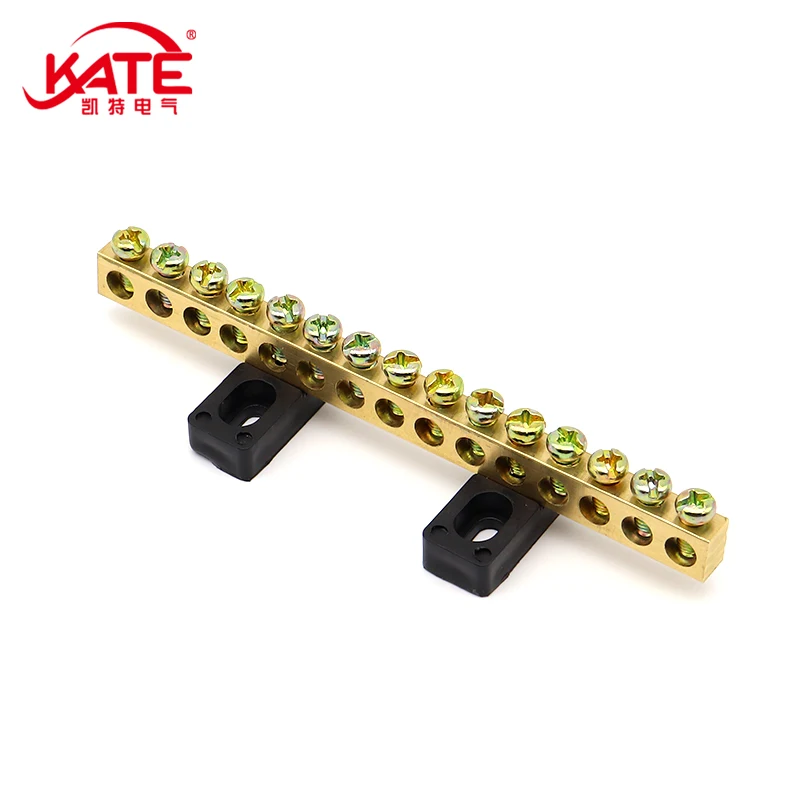 2PCS-Black-Base-Zero-Ground-Copper-Bar-Base-Insulator-Distribution ...