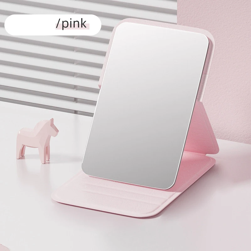 Hand-held-Desktop-Stand-Mirror-High-Definition-Folding-Makeup-Mirror ...