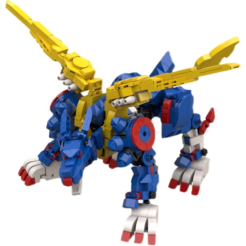 DIY MOC Digimon Assembled Building Blocks Steel Garuru Beast Mech ...