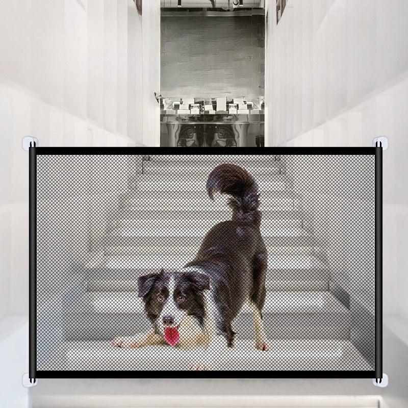 Pet-Dog-Home-Fence-Portable-and-Foldable-Isolation-Net-Home-Use-No ...