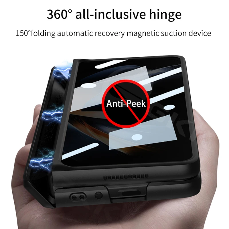 GKK-Magnetic-Hinge-Anti-Peek-Glass-Case-For-Samsung-Galaxy-Z-Fold-4-5G ...