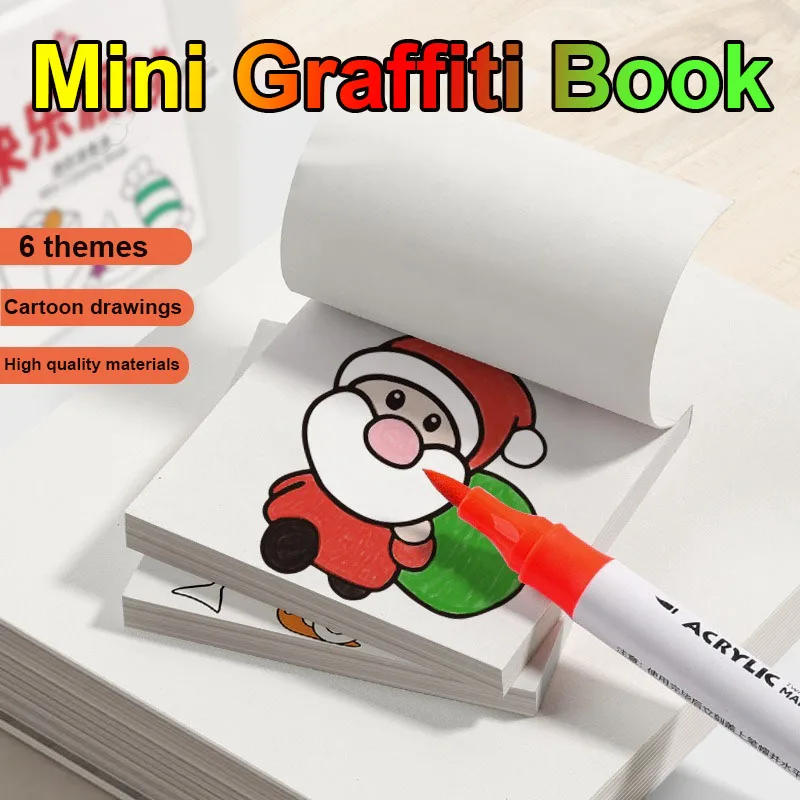 Mini-Color-Book-for-Children-s-Enlightenment-Art-Graffiti-Character ...