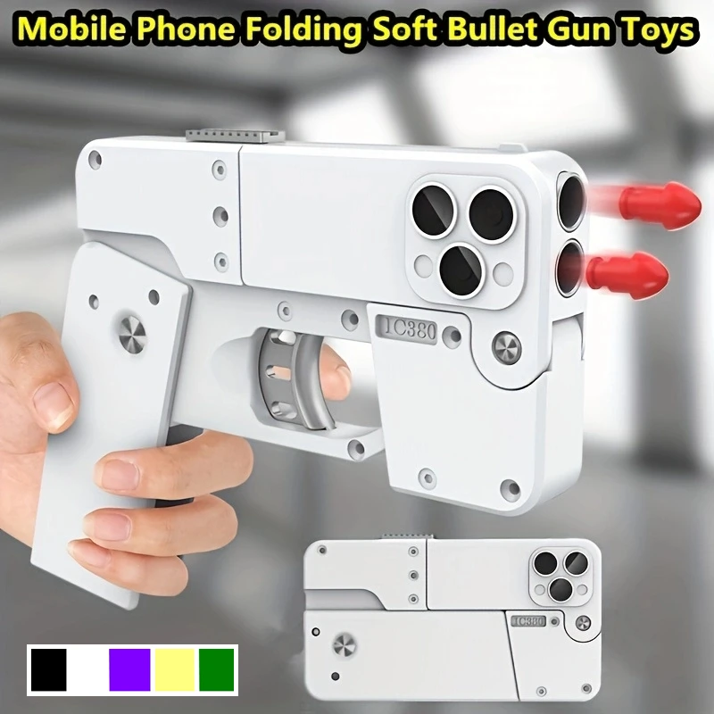 Juguete-de-pistola-de-bala-suave-plegable-con-forma-de-tel-fono-m-vil ...