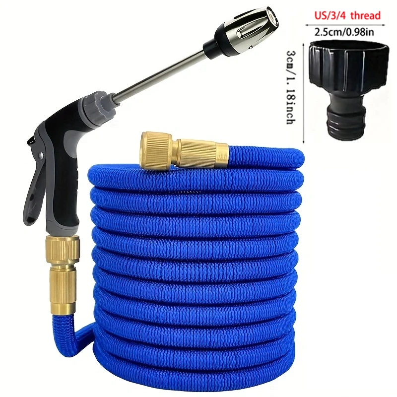 25-150FT Home Garden Water Hose Expandable Watering Hose Metal Quick ...
