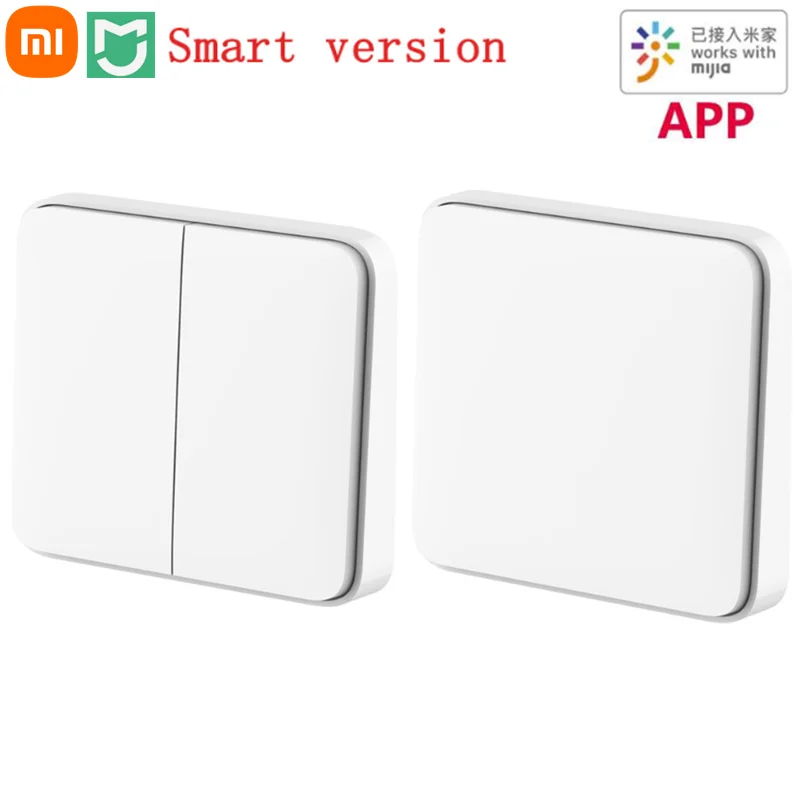 Original Xiaomi Mijia Smart Switch Wall Switch Single/Double Open Dual ...