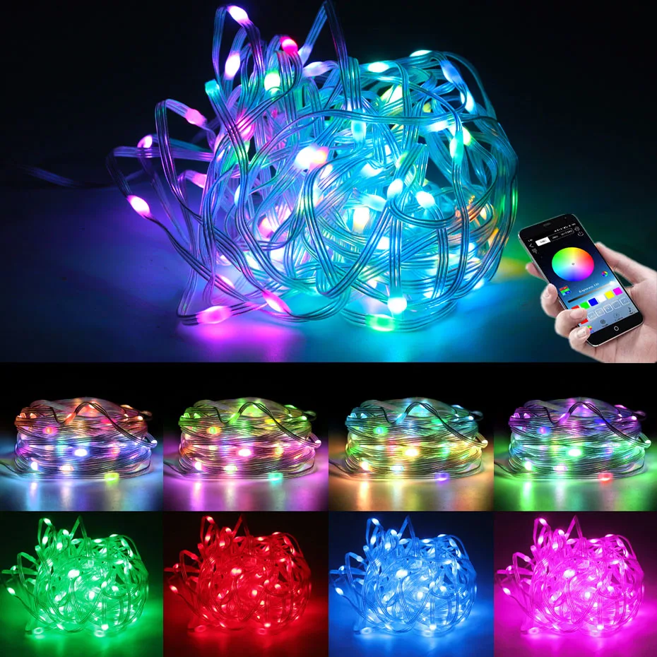 Waterproof-Smart-Ws2812b-RGBIC-Led-Strip-5M-10M-5V-USB-Waterproof-Led ...