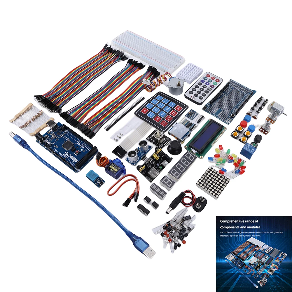 DIY Project Set with LCD1602 MEGA2560 R3 Starter Kit Tutorial Starter ...