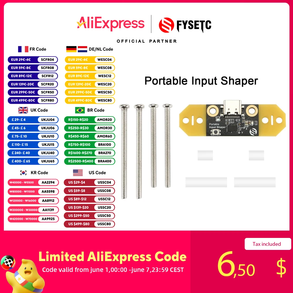 FYSETC-Portable-Input-Shaper-with-RP2040-ADXL345-Board-Upgraded-3D ...