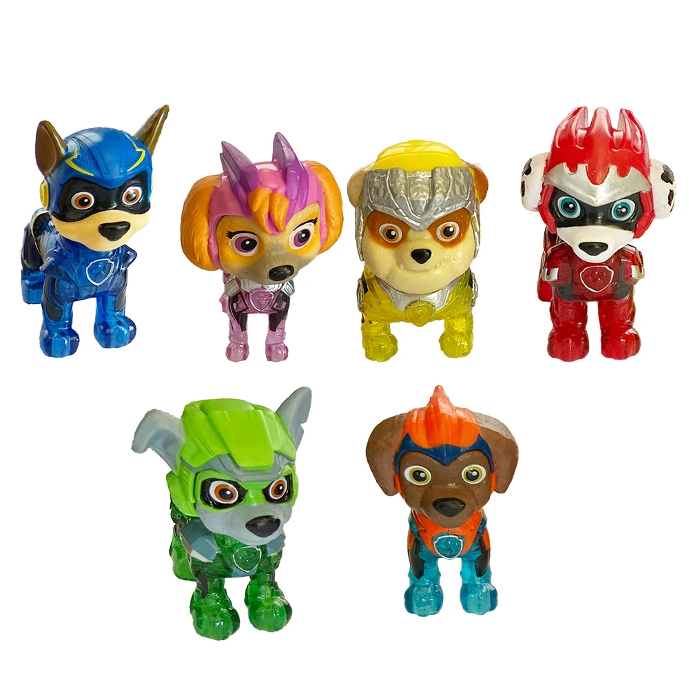 Puppy Patrol Dog The Mighty Movie Toy Figures Gift With 6 Collectible ...
